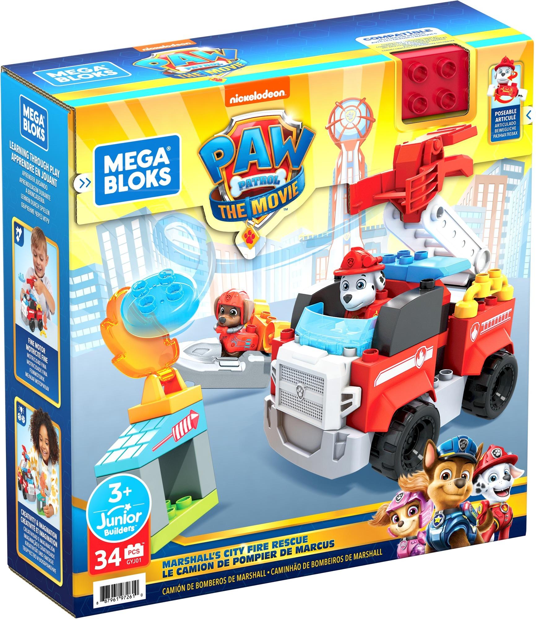 Paw Patrol Mega Blocks 34 Piece | Fezziwigtoys